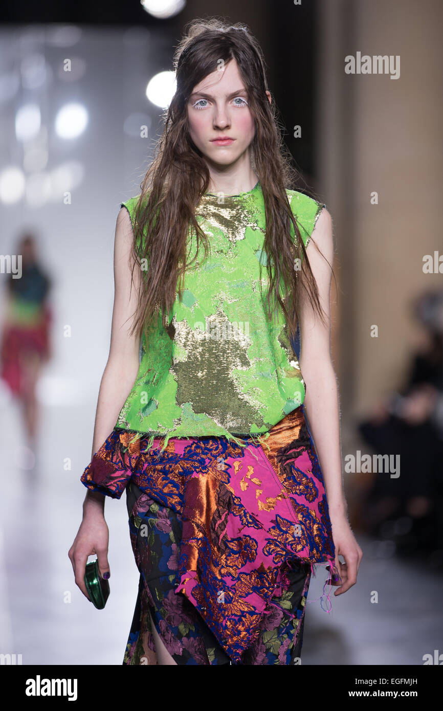 The Tate Britain, London UK. 23rd Feb 2015. Marques'Almeida show their ...