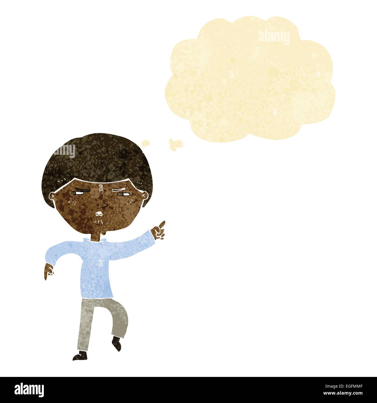 cartoon annoyed man with thought bubble Stock Vector Image & Art - Alamy