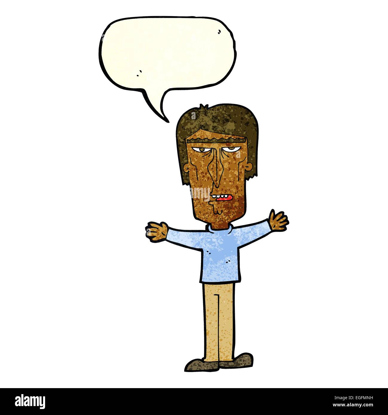 cartoon angry man with speech bubble Stock Vector Image & Art - Alamy