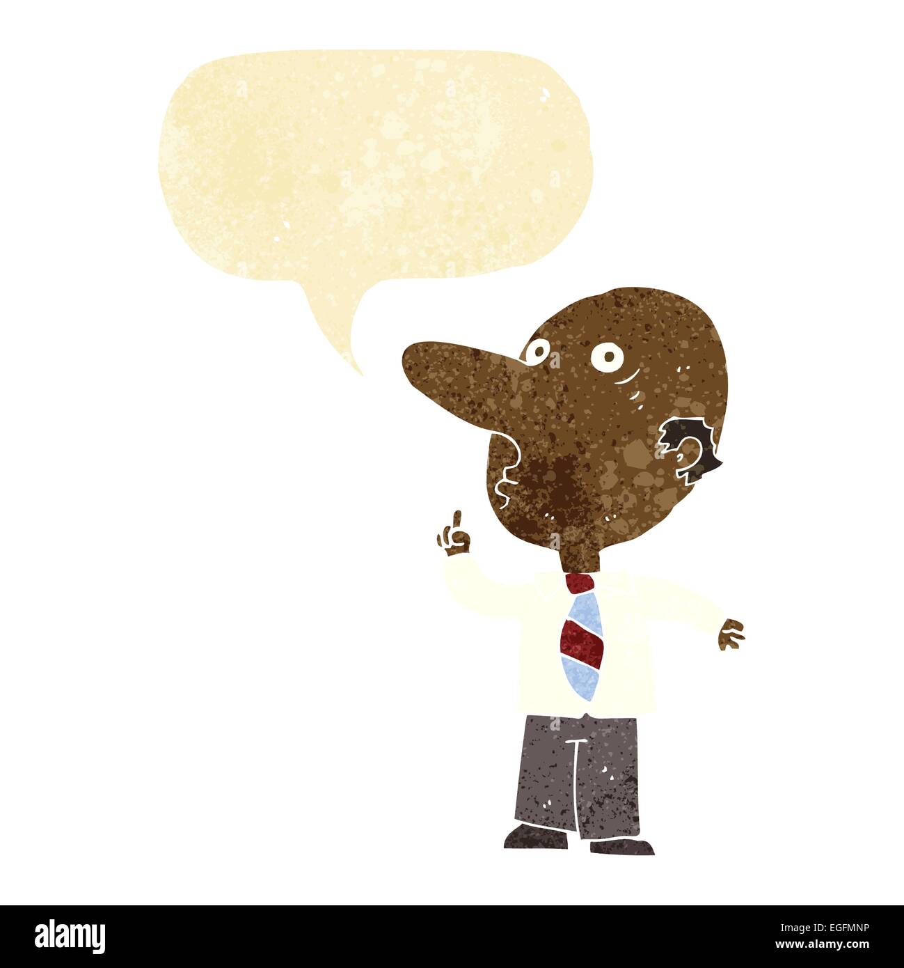 cartoon bald man asking question with speech bubble Stock Vector Image & Art - Alamy