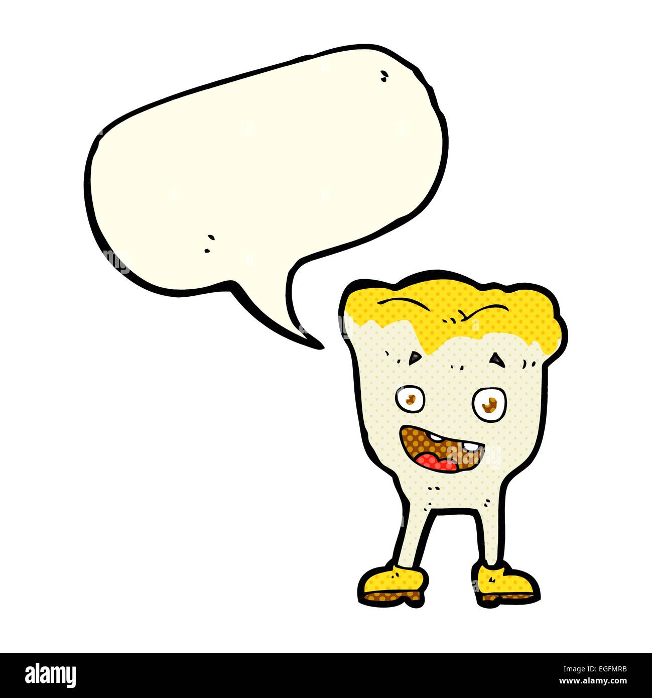 cartoon tooth with speech bubble Stock Vector Image & Art - Alamy