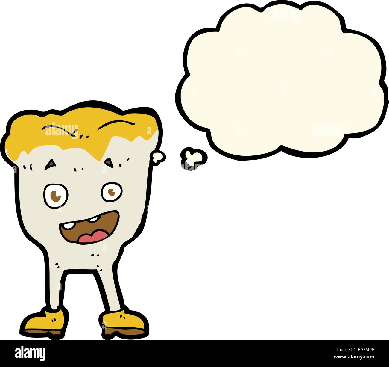 cartoon tooth with thought bubble Stock Vector Image & Art - Alamy