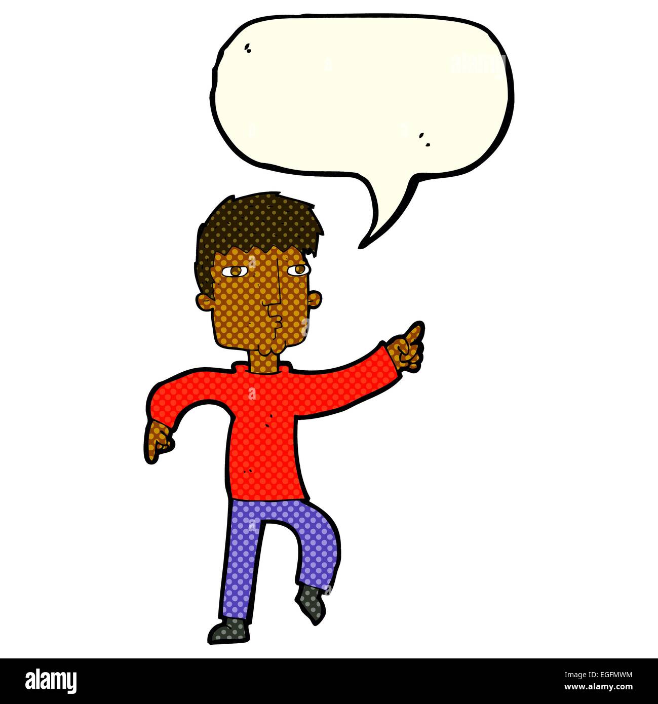 Cartoon dancing man bubble hi-res stock photography and images - Alamy