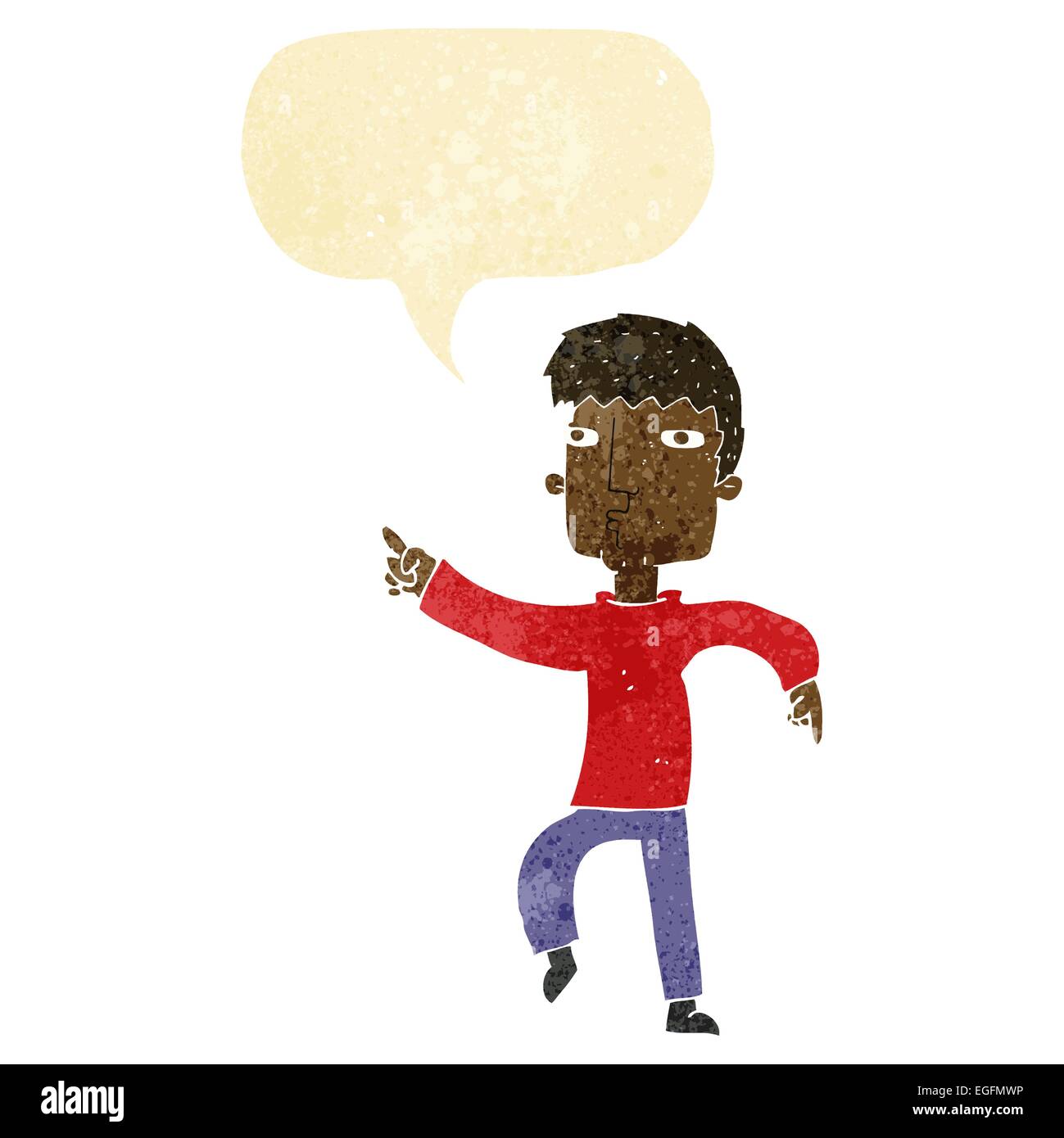 Cartoon dancing man bubble Cut Out Stock Images & Pictures - Alamy