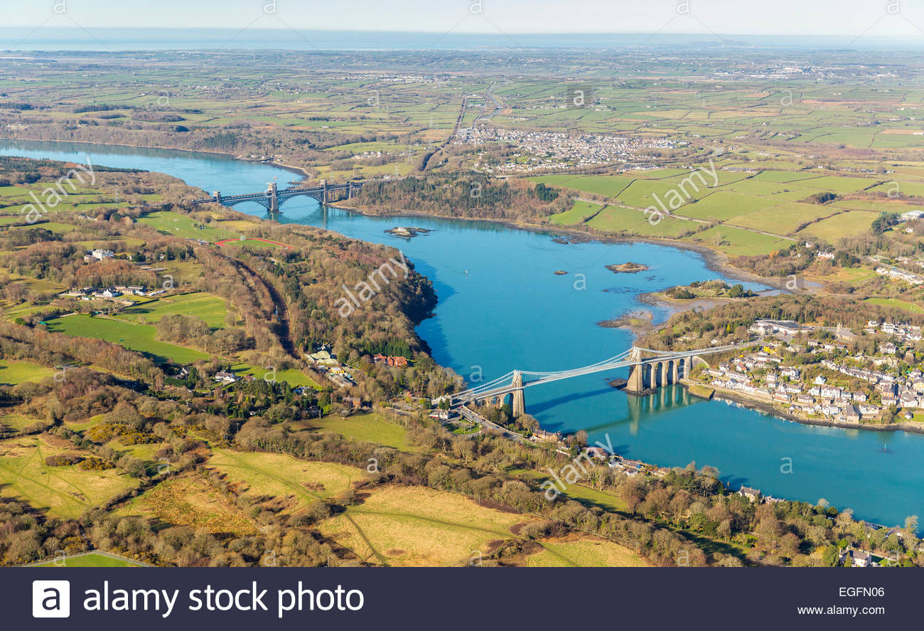 Menai aerial hi-res stock photography and images - Alamy