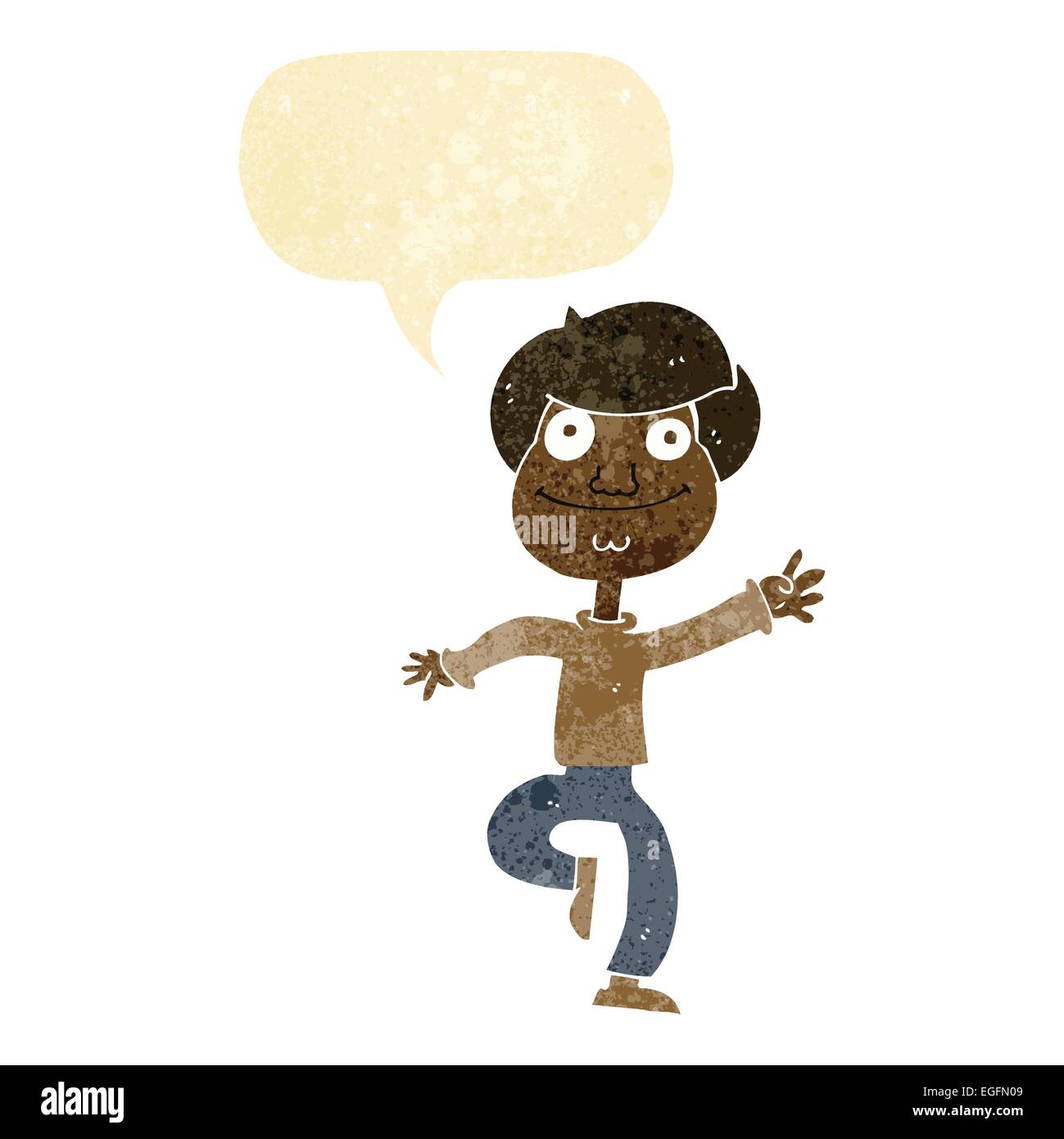 Cartoon dancing man bubble hi-res stock photography and images - Alamy