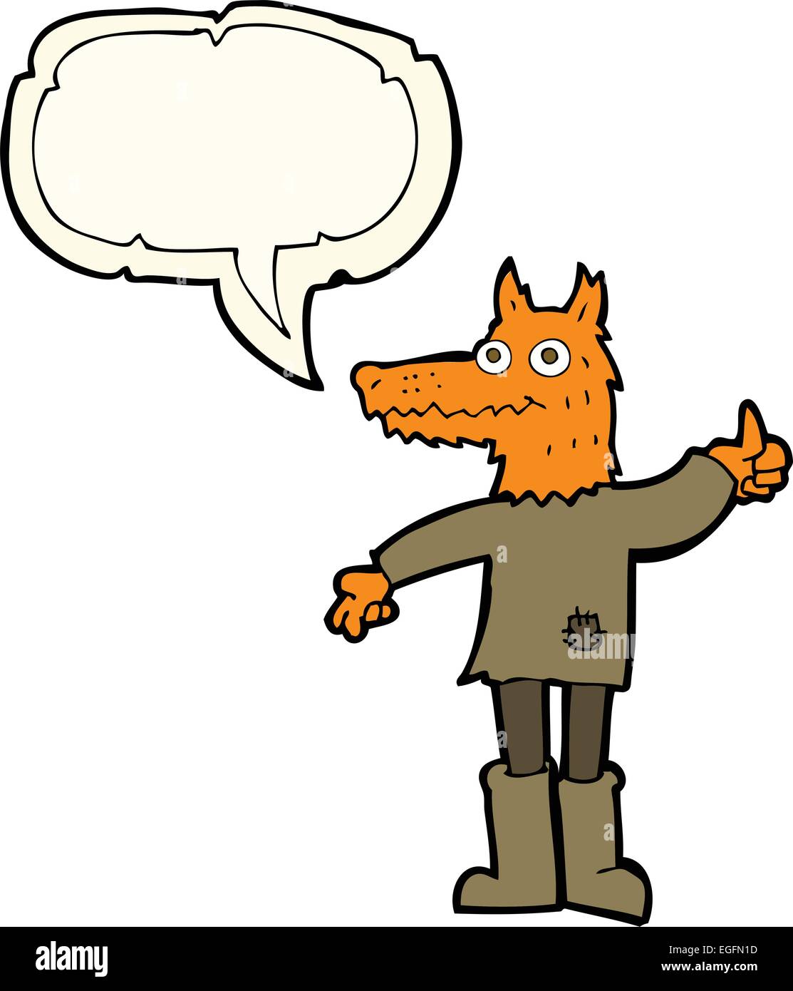 Cartoon illustration fox talking hi-res stock photography and images ...
