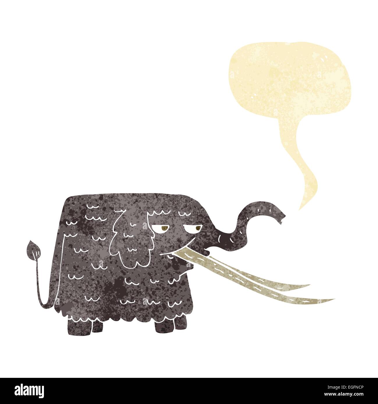 Cartoon woolly mammoth Cut Out Stock Images & Pictures - Alamy