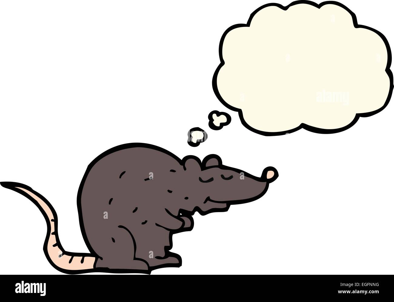Cartoon black rat bubble hi-res stock photography and images - Alamy