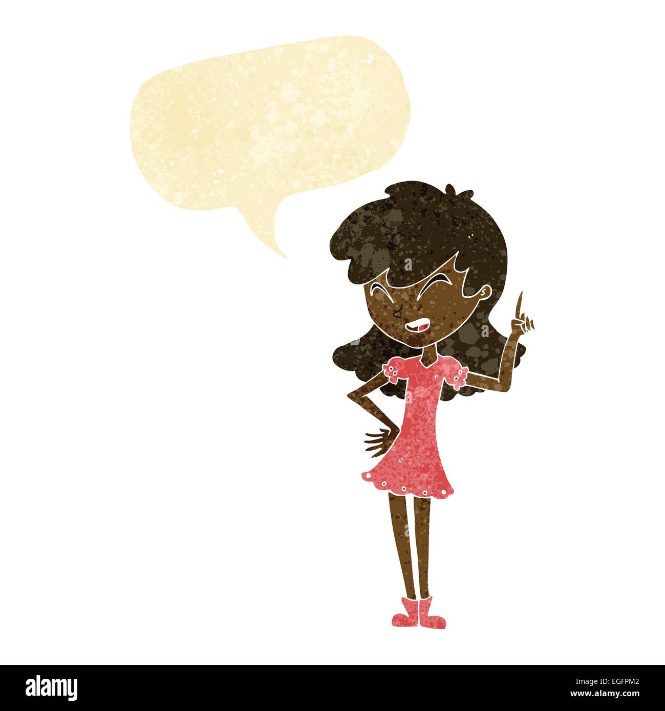 Female making speech Stock Vector Images - Alamy