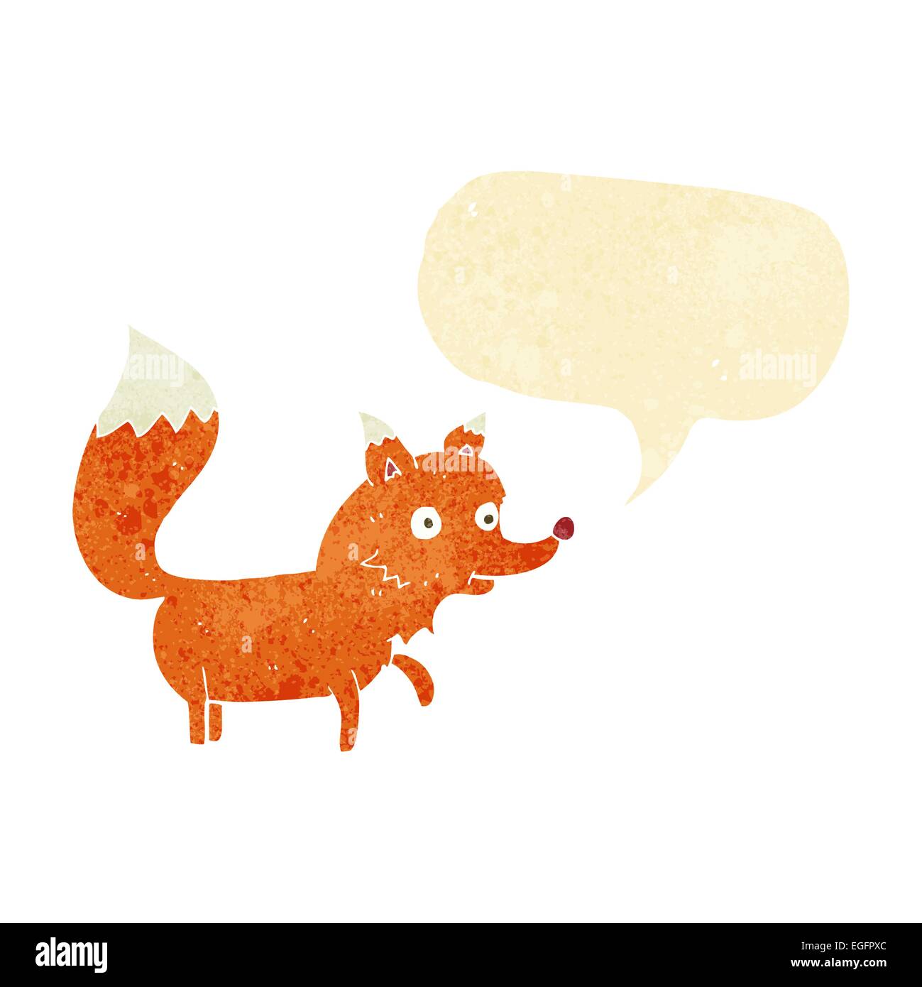 Cartoon fox cub bubble Stock Vector Images - Alamy