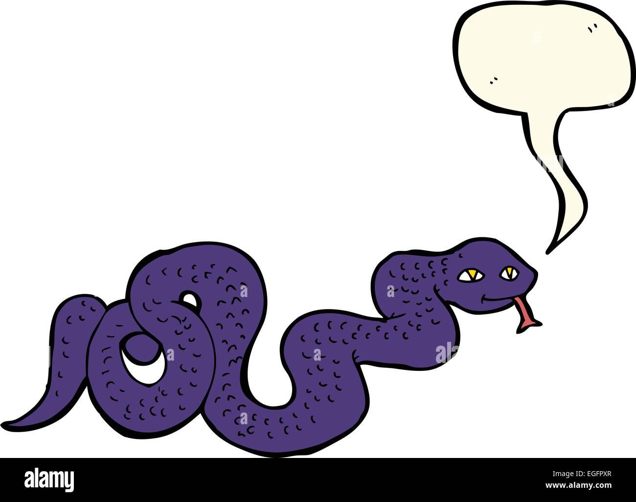 cartoon snake with speech bubble Stock Vector Image & Art - Alamy