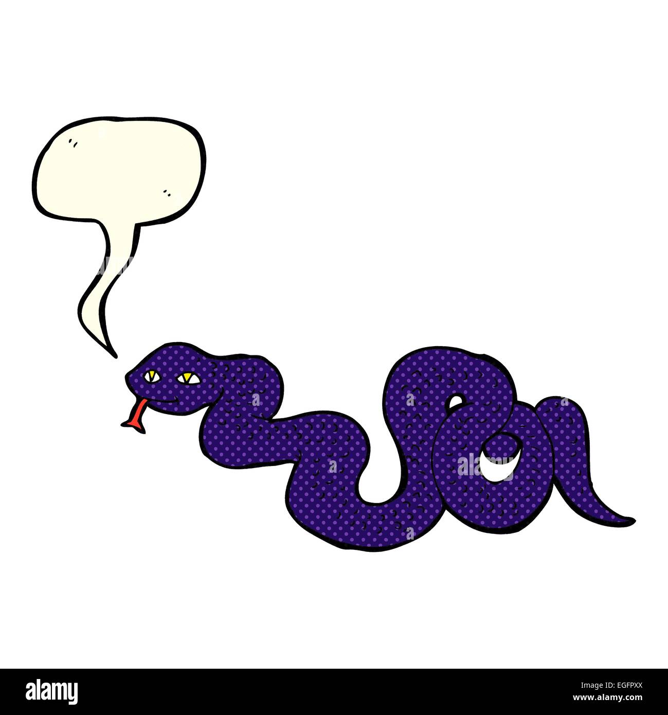 cartoon snake with speech bubble Stock Vector Image & Art - Alamy