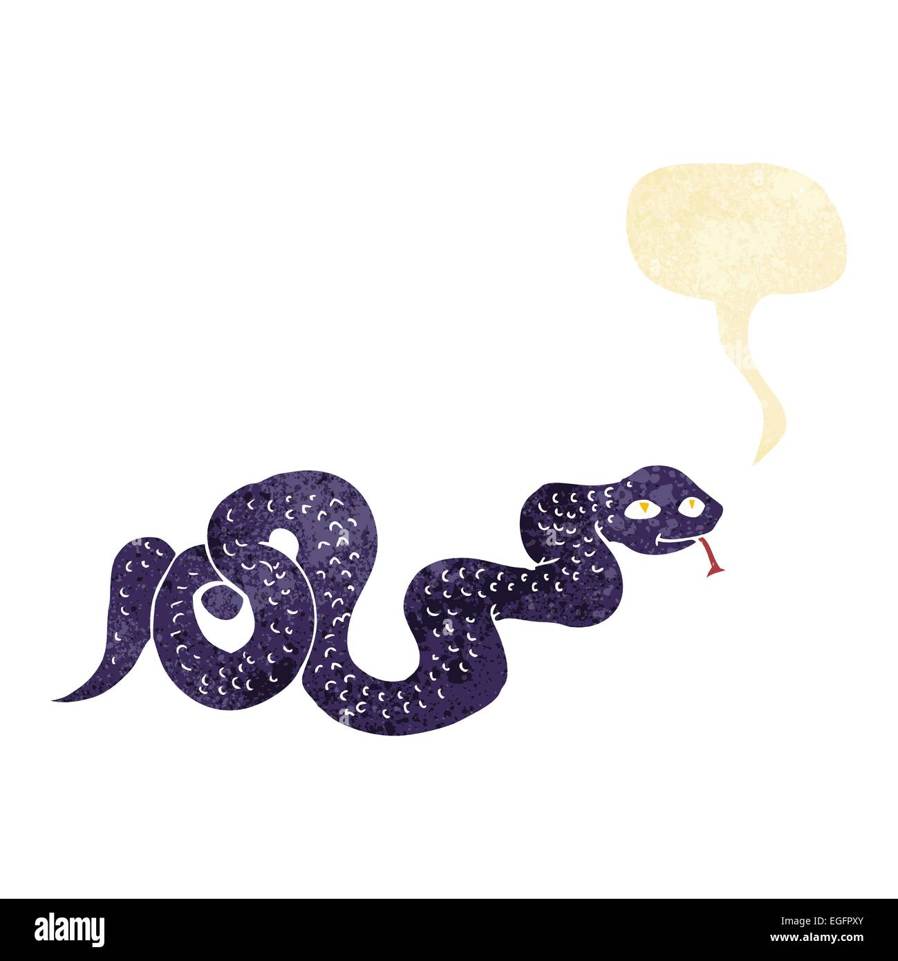 cartoon snake with speech bubble Stock Vector Image & Art - Alamy