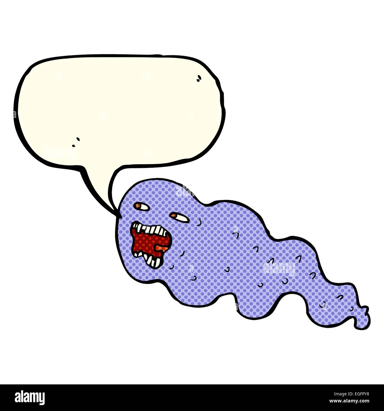 Cartoon ghost speech bubble Cut Out Stock Images & Pictures - Alamy