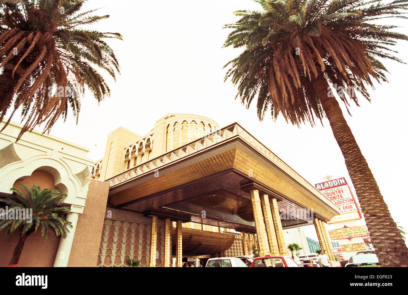 LAS VEGAS, NV - NOVEMBER 10 - The entrance to the Aladdin hotel in Las ...