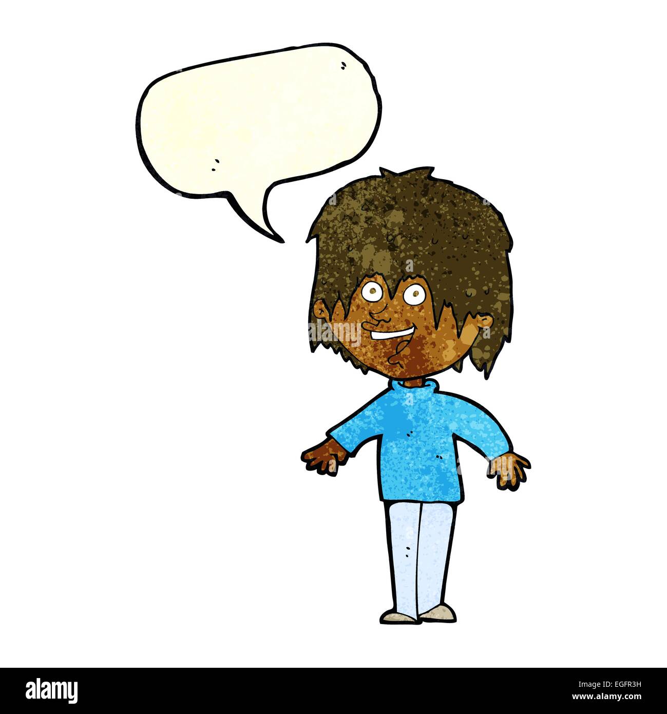 cartoon excited man with speech bubble Stock Vector Image & Art - Alamy