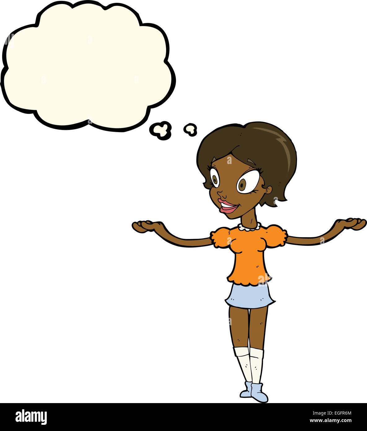 Cartoon Woman Arms Wide High Resolution Stock Photography and Images ...