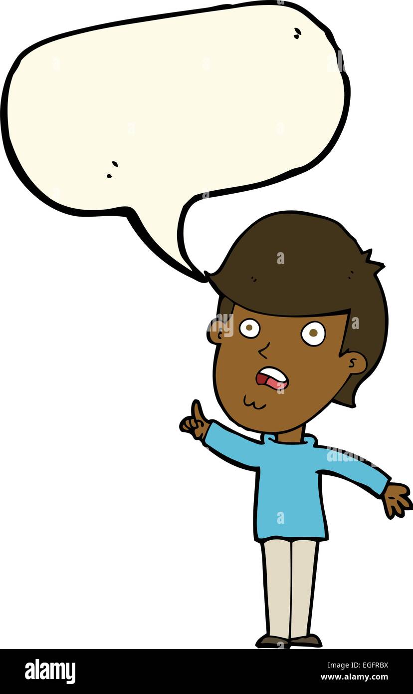 Cartoon man asking question bubble Stock Vector Images - Alamy
