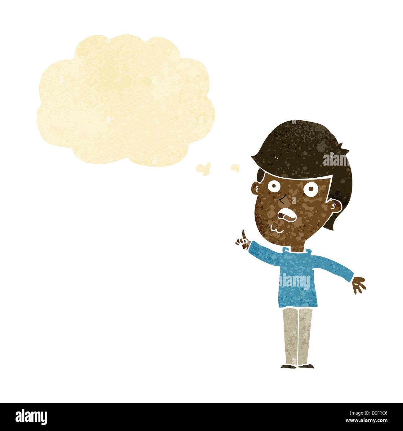 Cartoon man asking question bubble hi-res stock photography and images ...