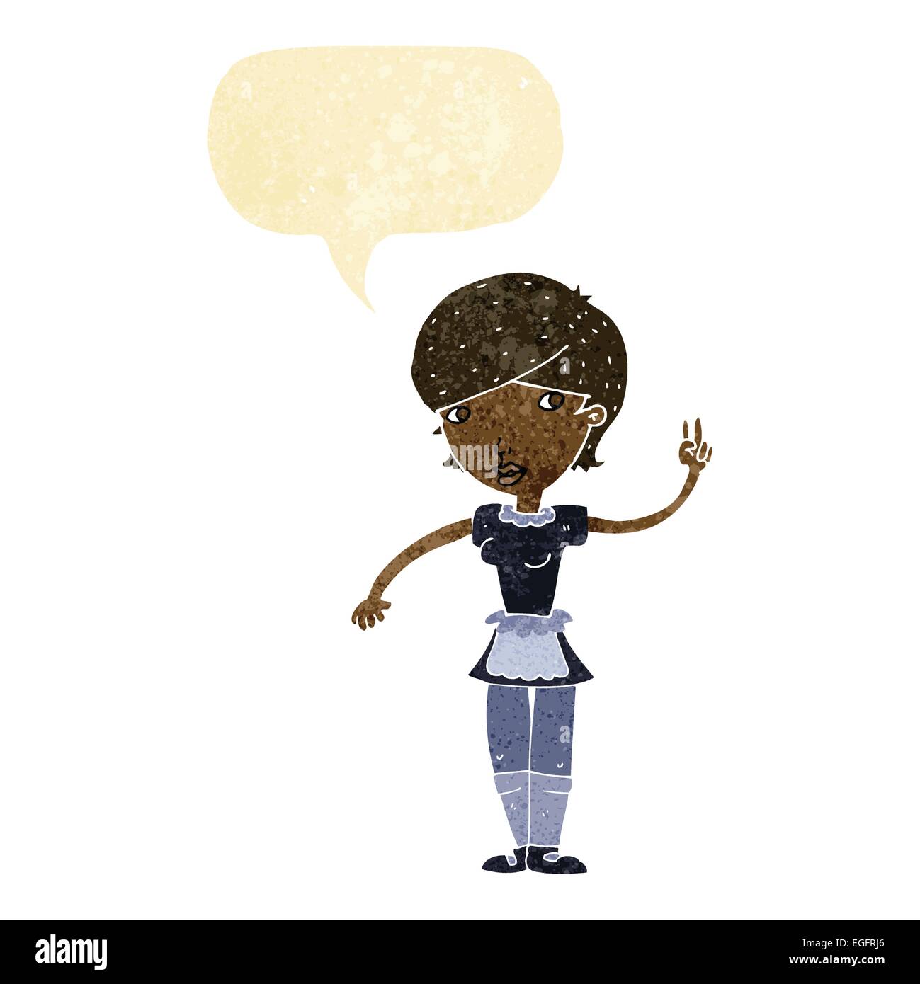 Cartoon waitress taking order Cut Out Stock Images & Pictures - Alamy