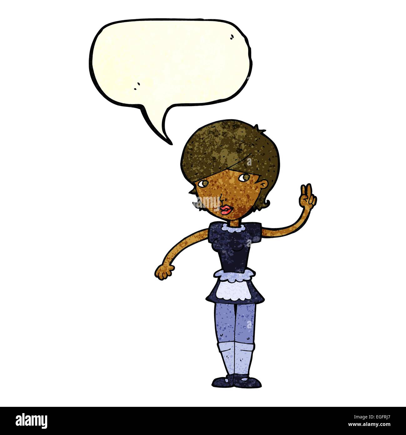 Cartoon waitress taking order Cut Out Stock Images & Pictures - Alamy