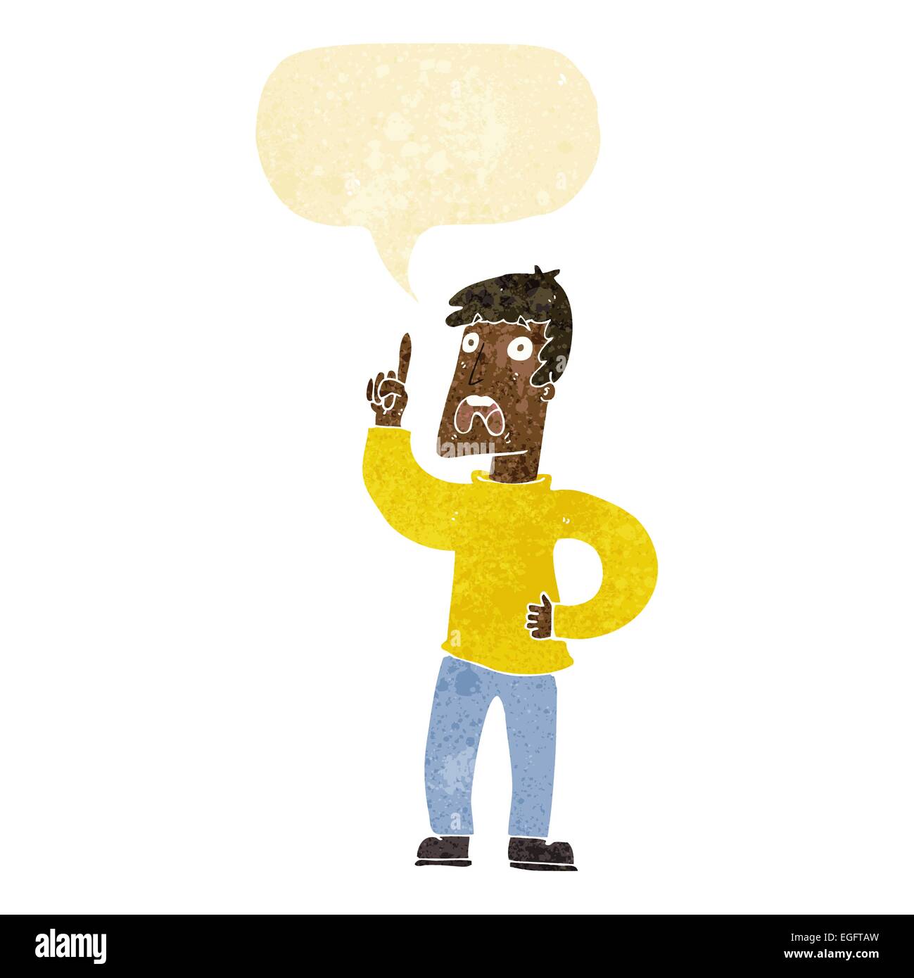 cartoon man with complaint with speech bubble Stock Vector Image & Art ...