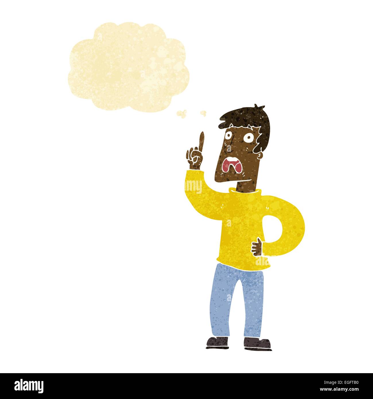 cartoon man with complaint with thought bubble Stock Vector Image & Art ...
