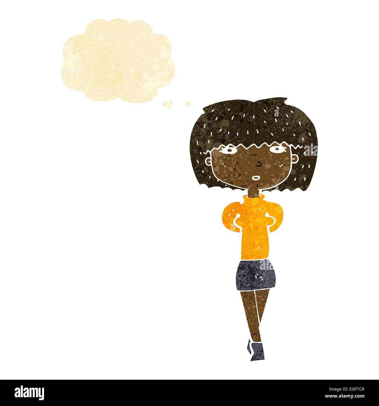 Shy woman bubble Stock Vector Images - Alamy