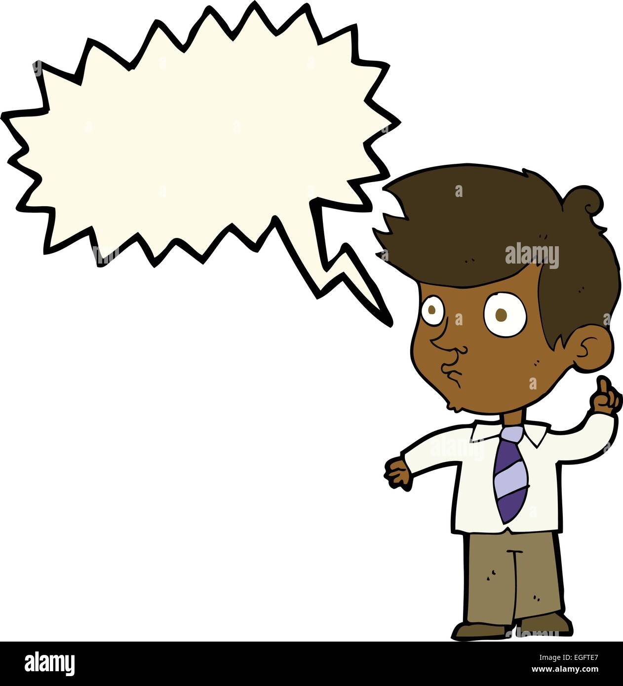 Cartoon boy asking question hi-res stock photography and images - Alamy