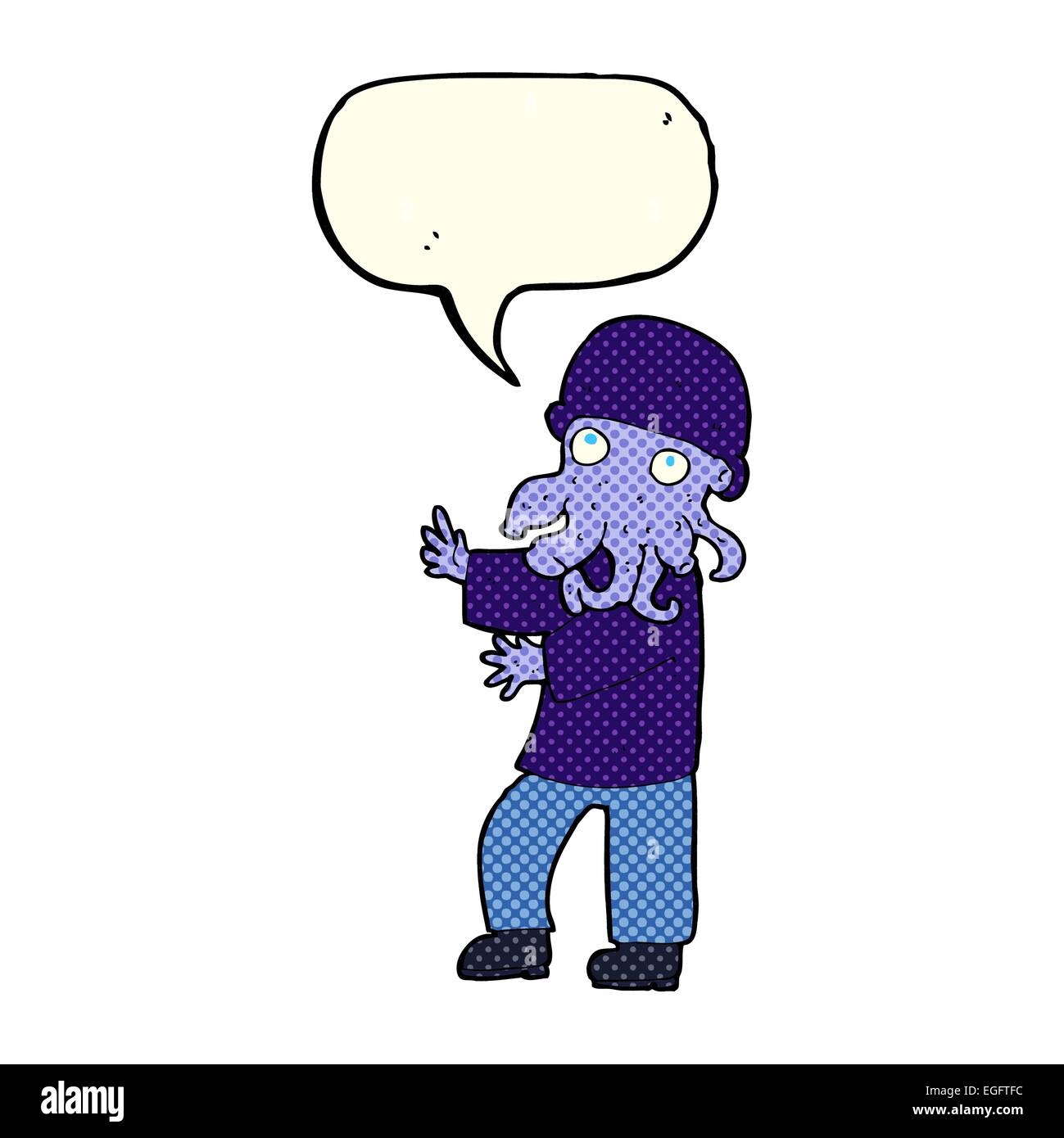 Cartoon monster man speech hi-res stock photography and images - Alamy