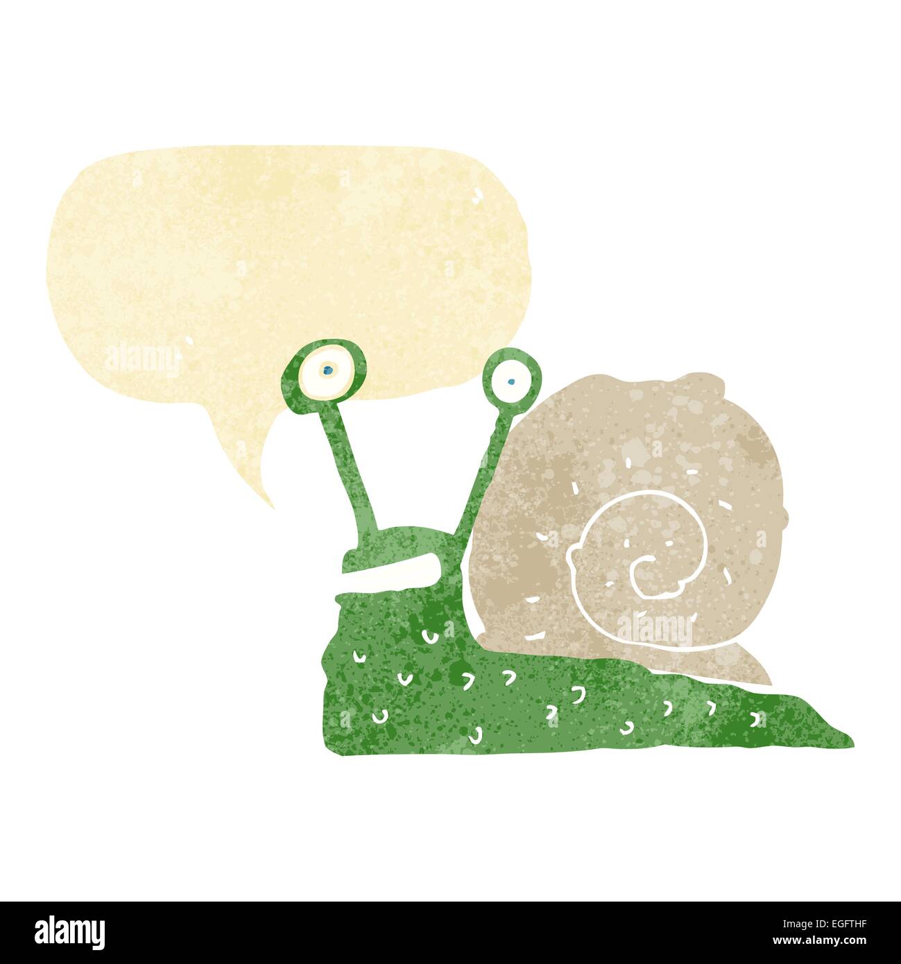 cartoon snail with speech bubble Stock Vector Image & Art - Alamy