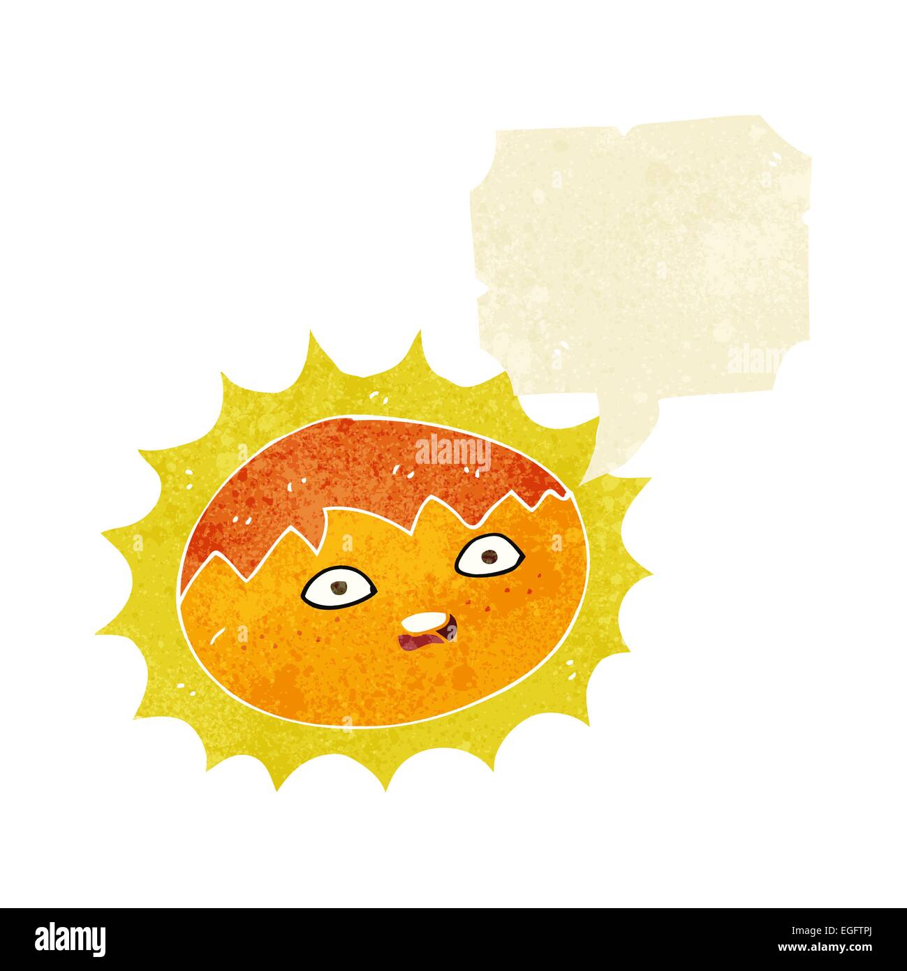 cartoon sun with speech bubble Stock Vector Image & Art - Alamy