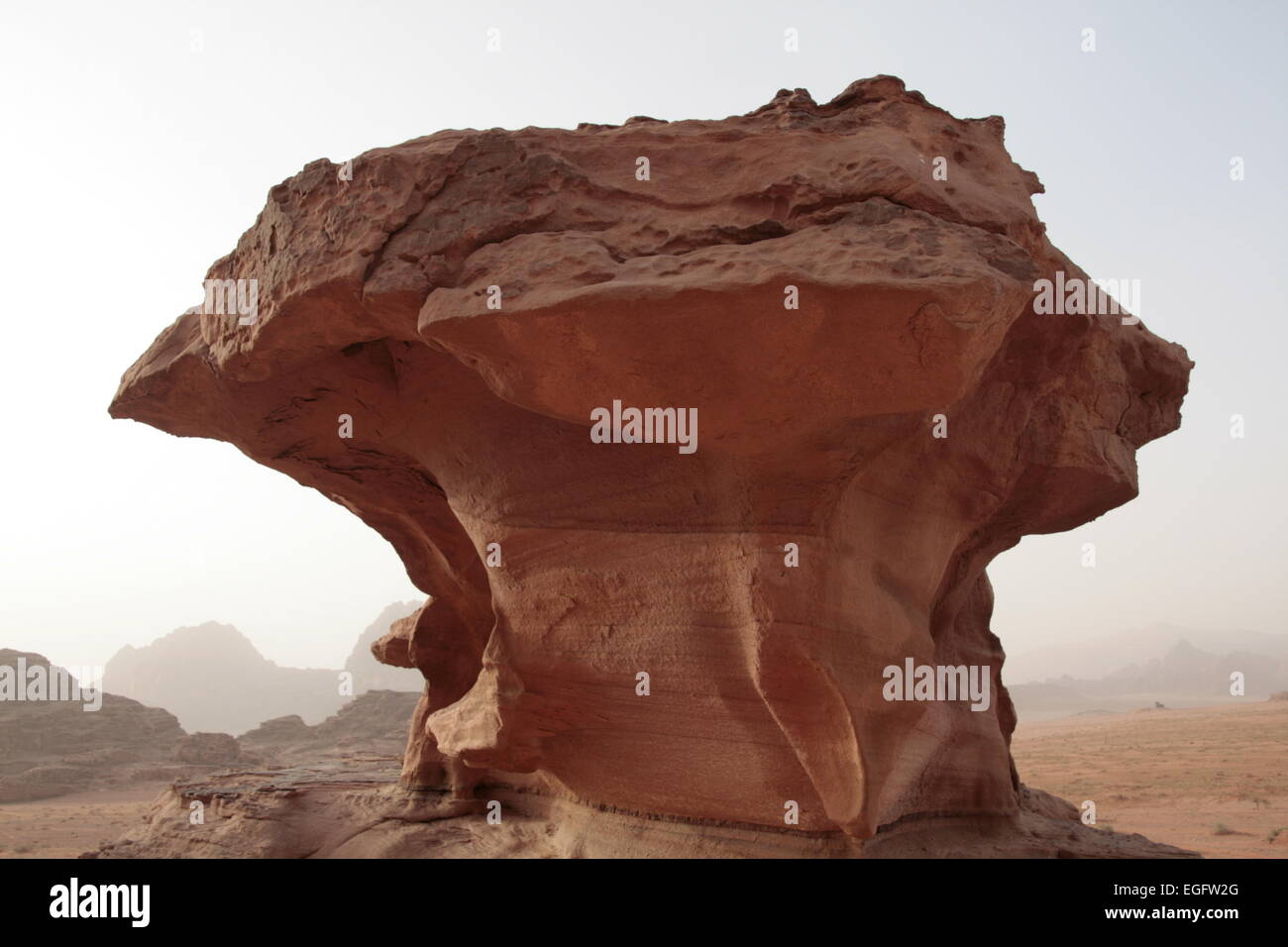Rock formation in the Wadi Rum, Jordan Stock Photo - Alamy
