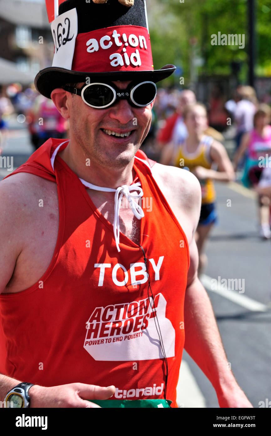 London marathon fun or charity runner Stock Photo - Alamy