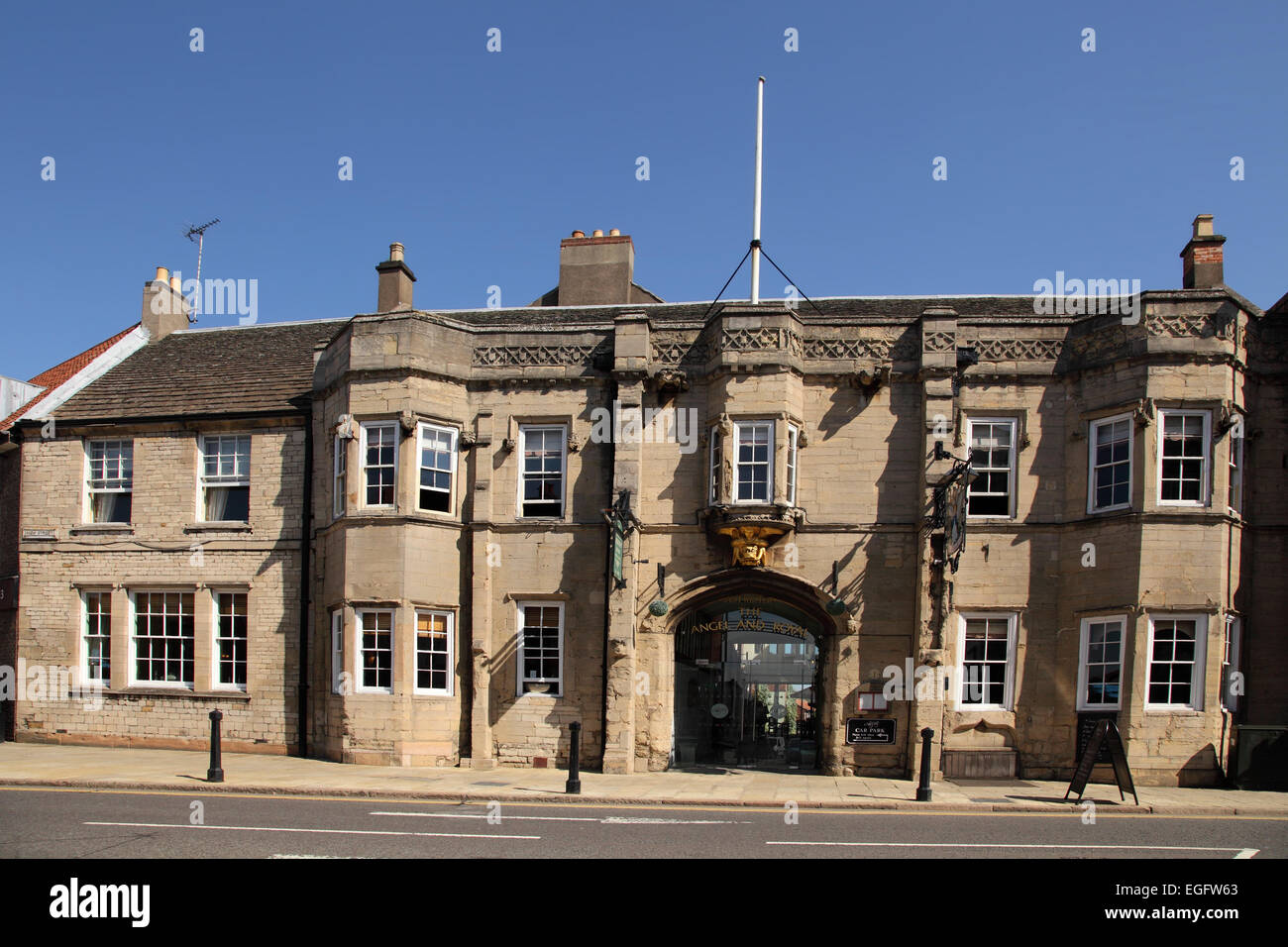 The Angel and Royal Hotel, Grantham, Lincolnshire Stock Photo - Alamy