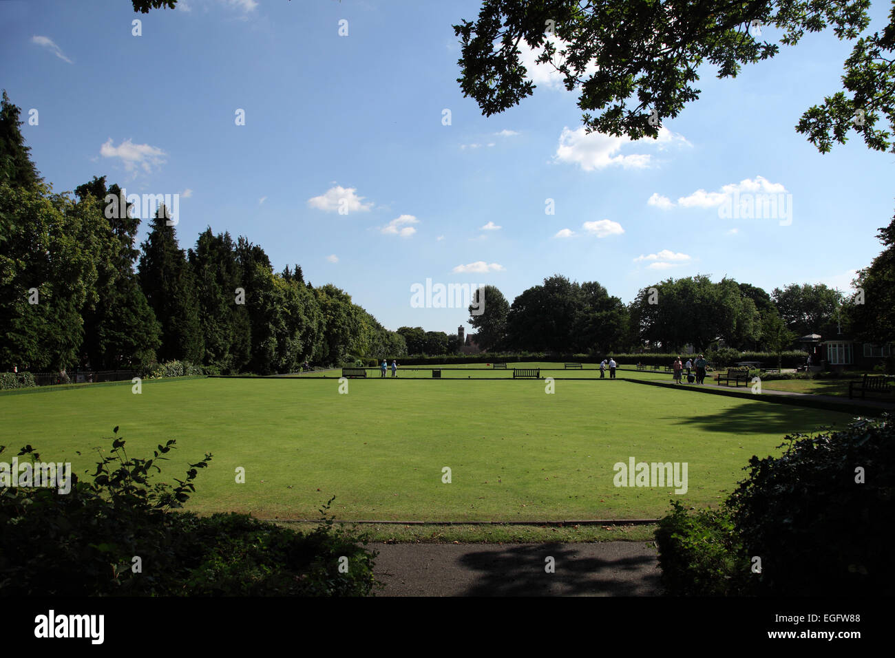 Bowling green in rockingham road park hi-res stock photography and ...