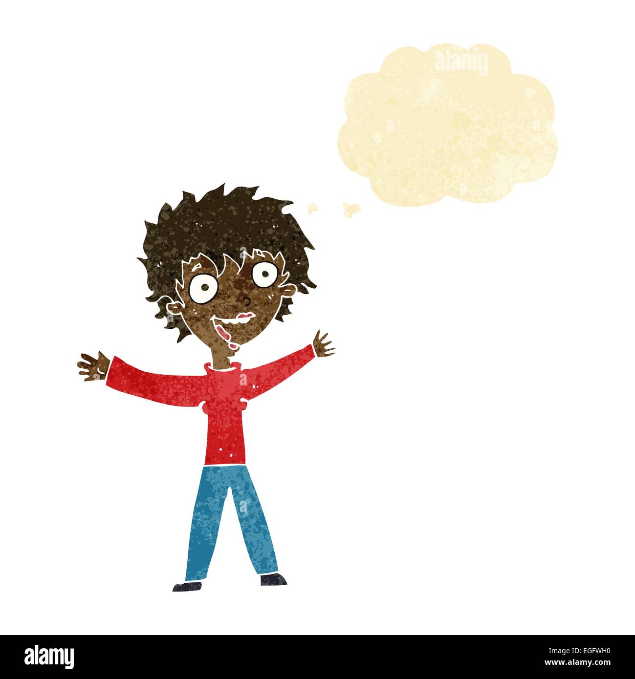 Cartoon excited woman bubble hi-res stock photography and images - Alamy