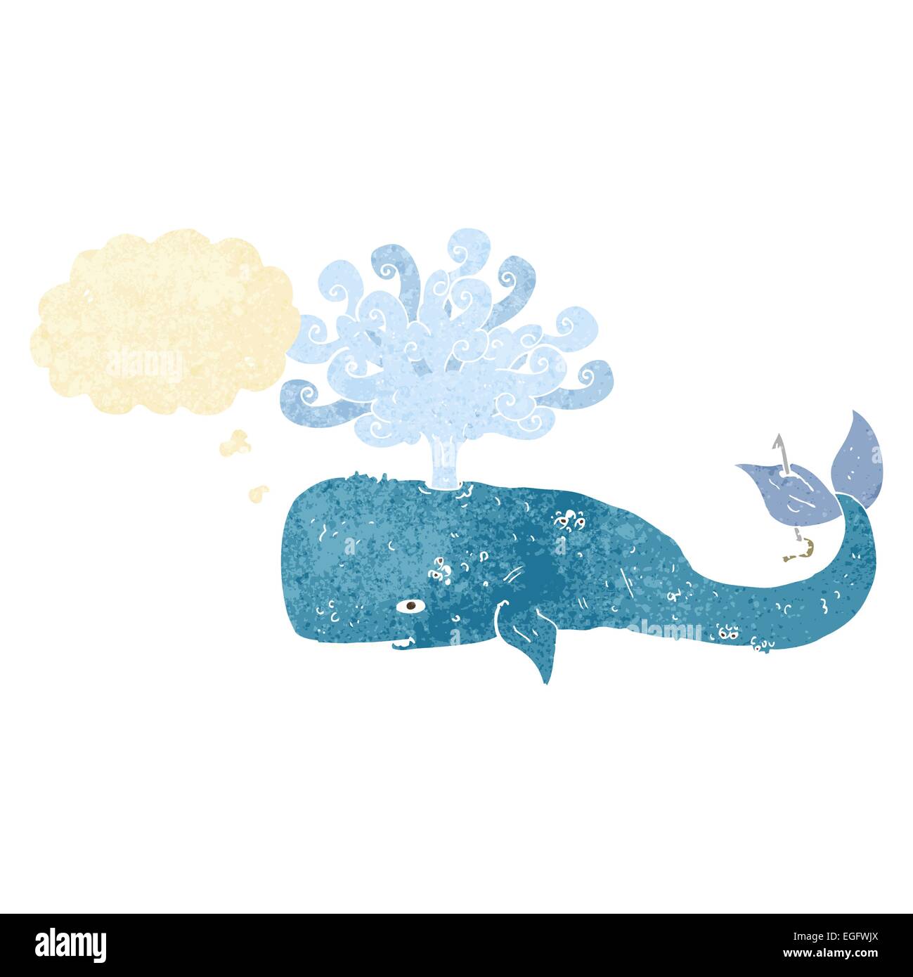 cartoon whale with thought bubble Stock Vector Image & Art - Alamy