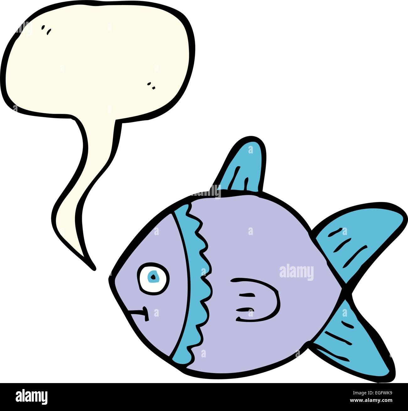 cartoon fish with speech bubble Stock Vector Image & Art - Alamy