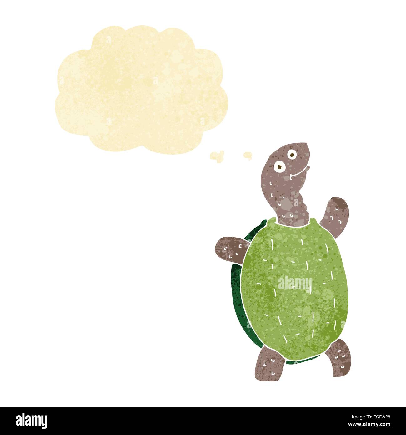 cartoon happy turtle with thought bubble Stock Vector Image & Art - Alamy