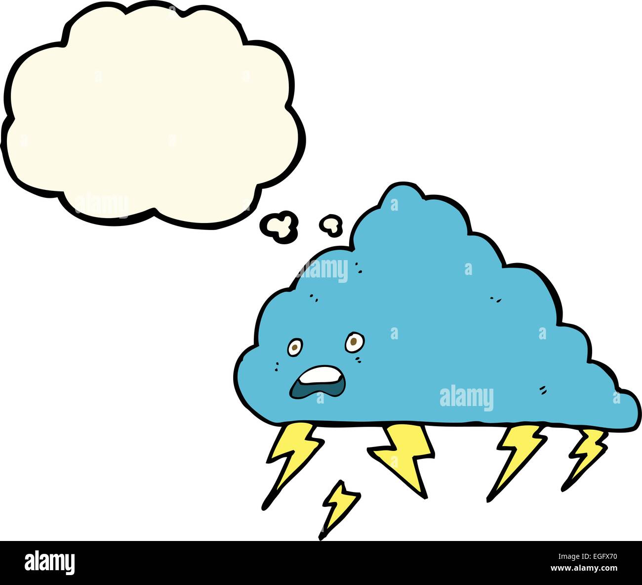 Thundercloud cartoon character hi-res stock photography and images - Alamy