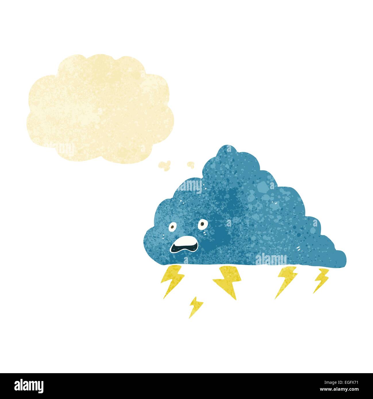 Cartoon thundercloud Cut Out Stock Images & Pictures - Alamy