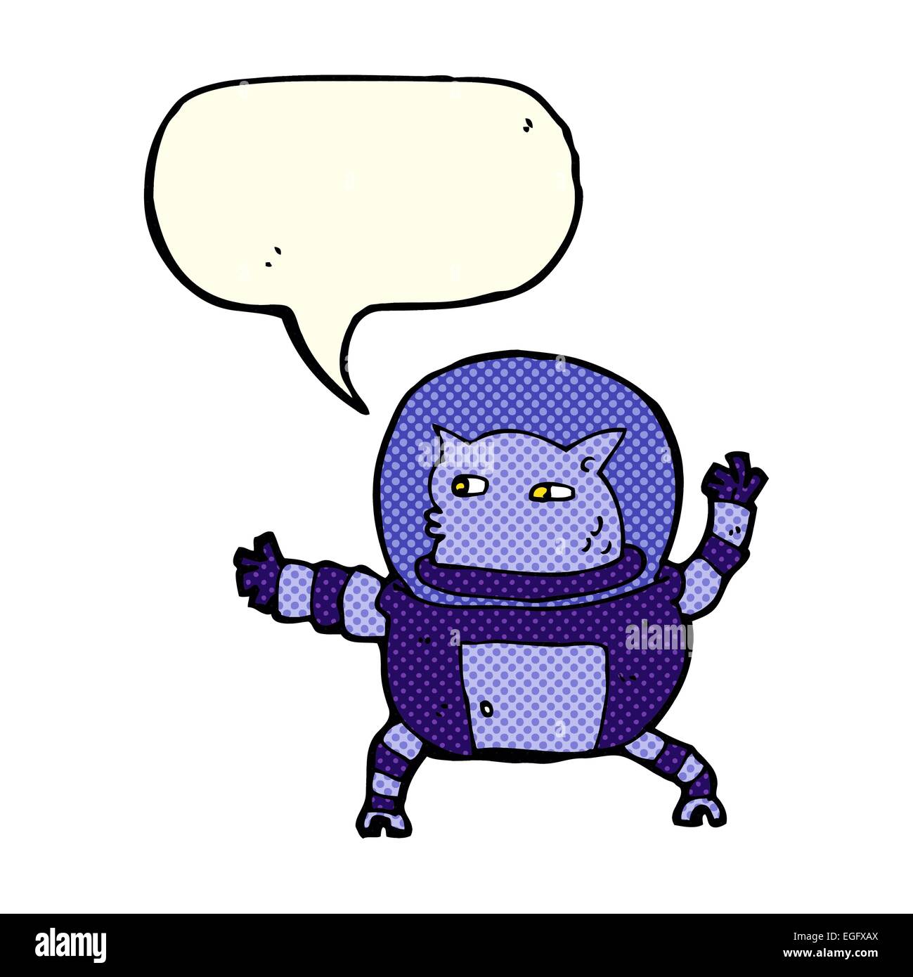 cartoon alien with speech bubble Stock Vector Image & Art - Alamy