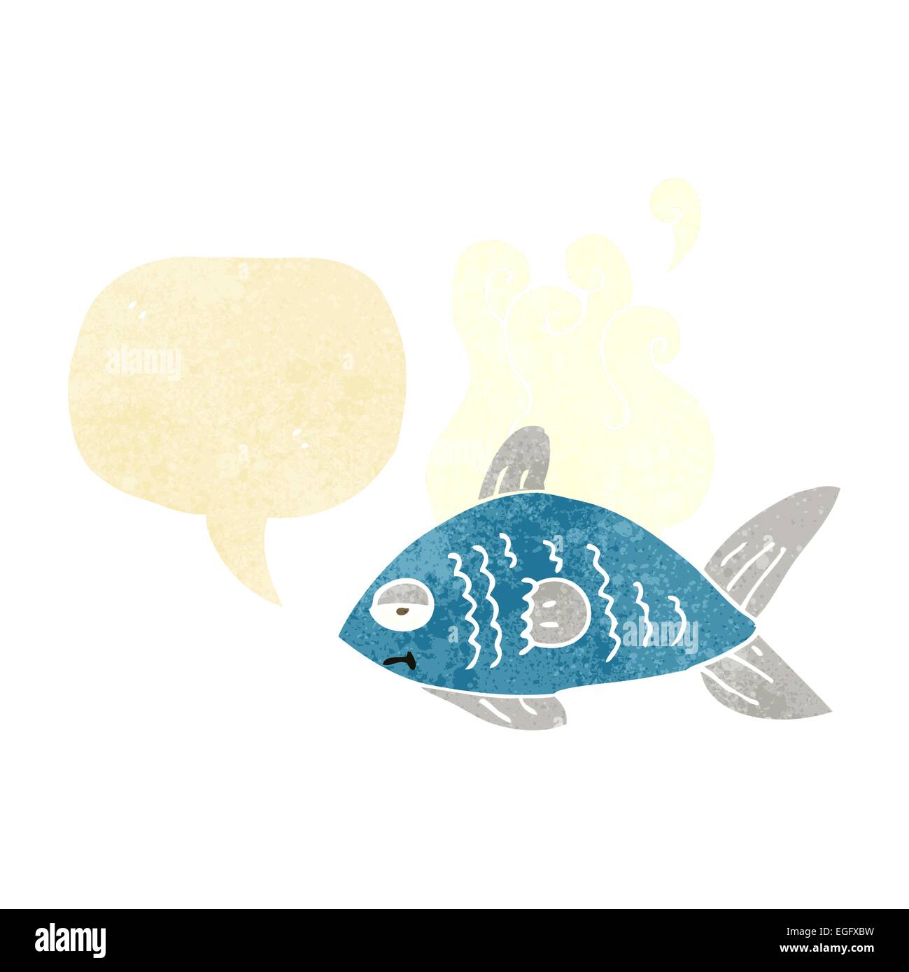 cartoon funny fish with speech bubble Stock Vector Image & Art - Alamy