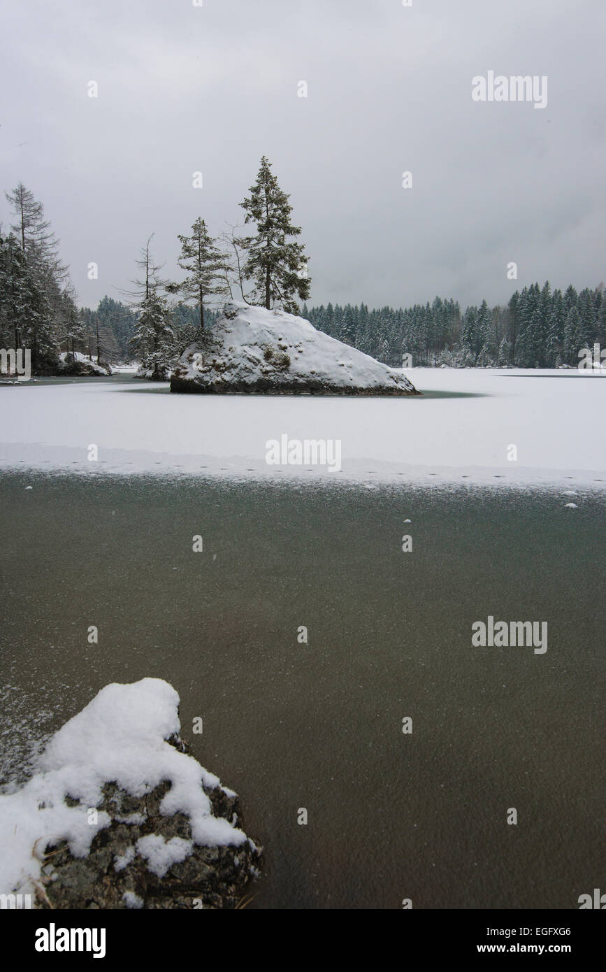 Winter at Hintersee, Berchtesgaden National Park, Berchtesgaden ...