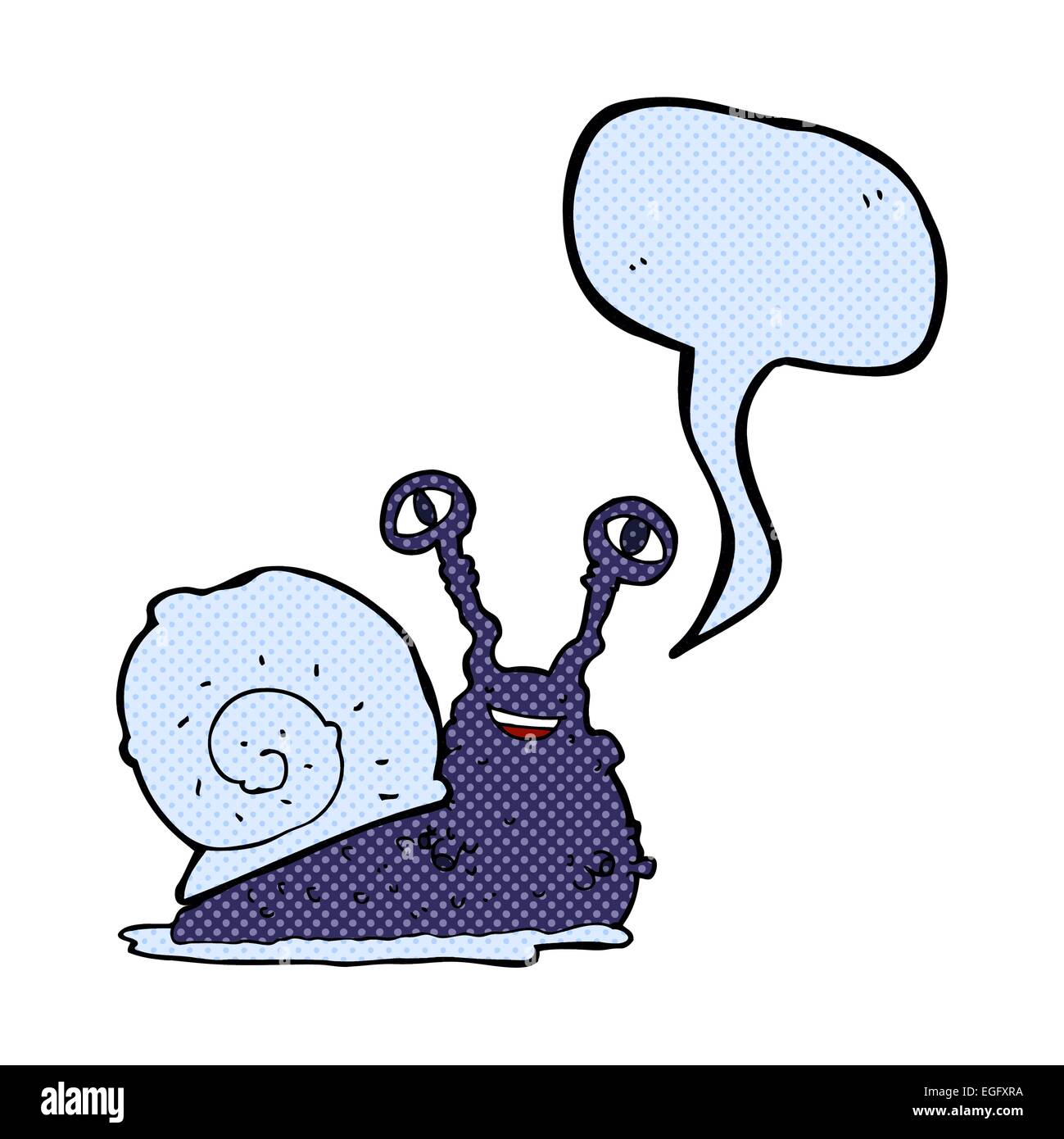 cartoon snail with speech bubble Stock Vector Image & Art - Alamy