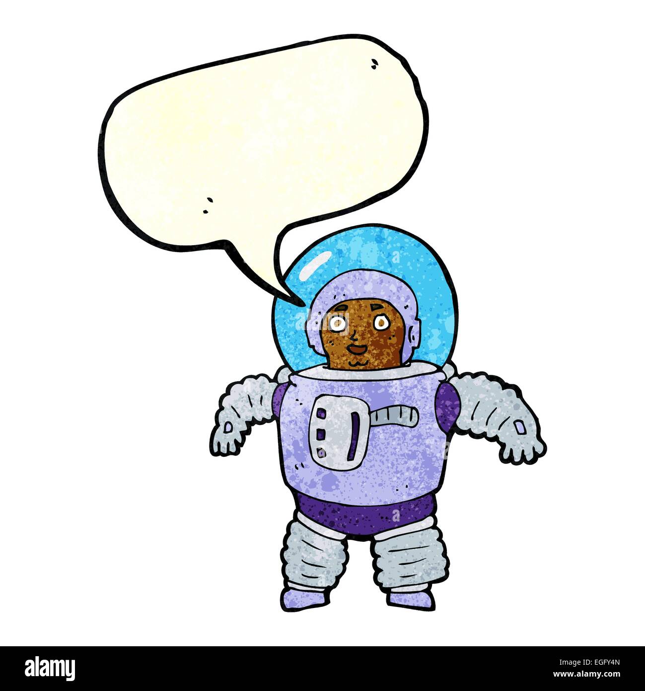 cartoon space man with speech bubble Stock Vector Image & Art - Alamy
