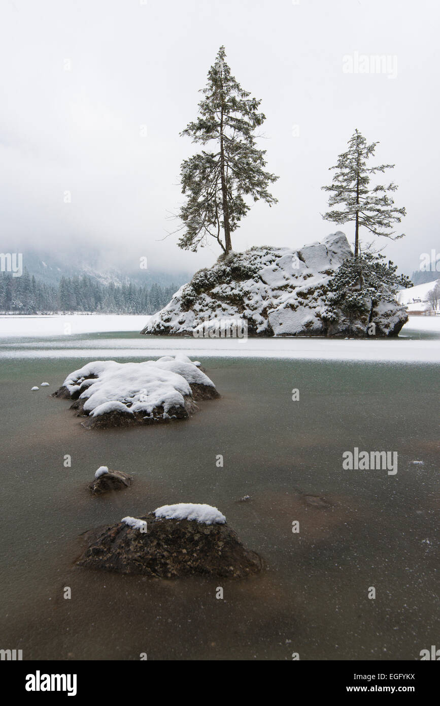 Winter at Hintersee, Berchtesgaden National Park, Berchtesgaden ...
