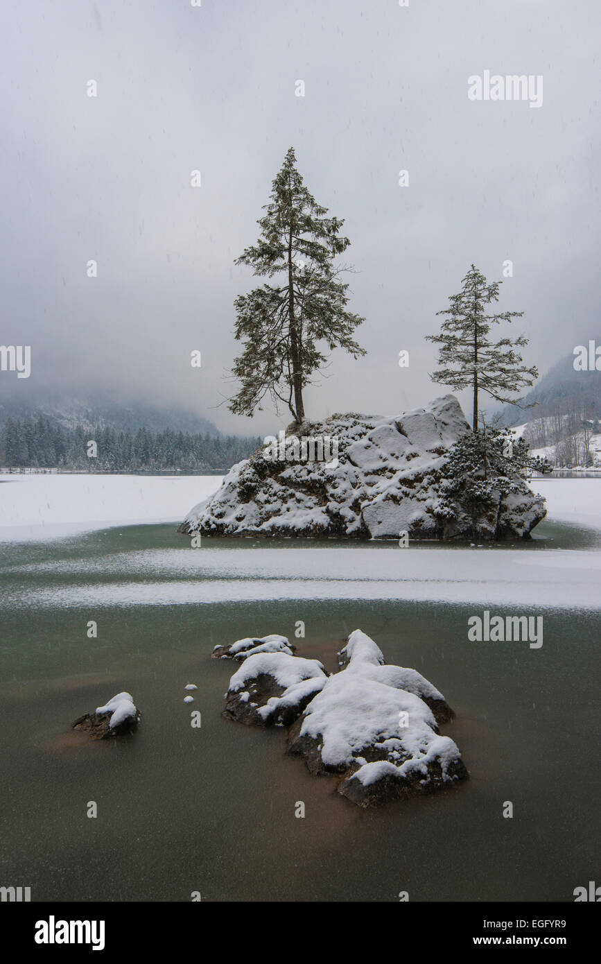 Winter at Hintersee, Berchtesgaden National Park, Berchtesgaden ...